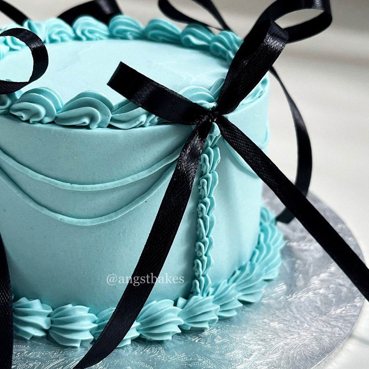 Single Tier - Ribbon Cake – Angstbakes